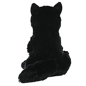 Wild Republic Wolf Plush, Stuffed Animal, Plush Toy, Kids Gifts, Black, 12"