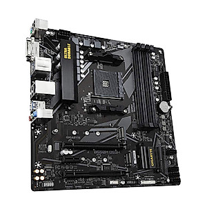 Gigabyte B550M DS3H Motherboard - Supports AMD Ryzen 5000 Series AM4 CPUs, 5+3 Phases Pure Digital VRM, up to 4733MHz DDR4 (OC), 2xPCIe 3.0 M.2, GbE LAN, USB 3.2 Gen1