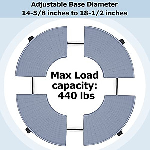 2 Packs Plant Caddy with Wheels 15 -19 Adjustable Heavy Duty Rolling Plant Stand with Casters Outdoor Indoor Planter Dolly 440 Lbs Capacity for Large Plant Pot, Trash Can Dolly, Garden Pot (Gray)