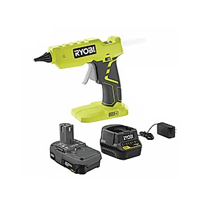 RYOBI Ryobi P305 ONE+ 18V Cordless Glue Gun Kit with 1.5 Ah Compact Lithium-Ion Battery and Charger (Renewed)