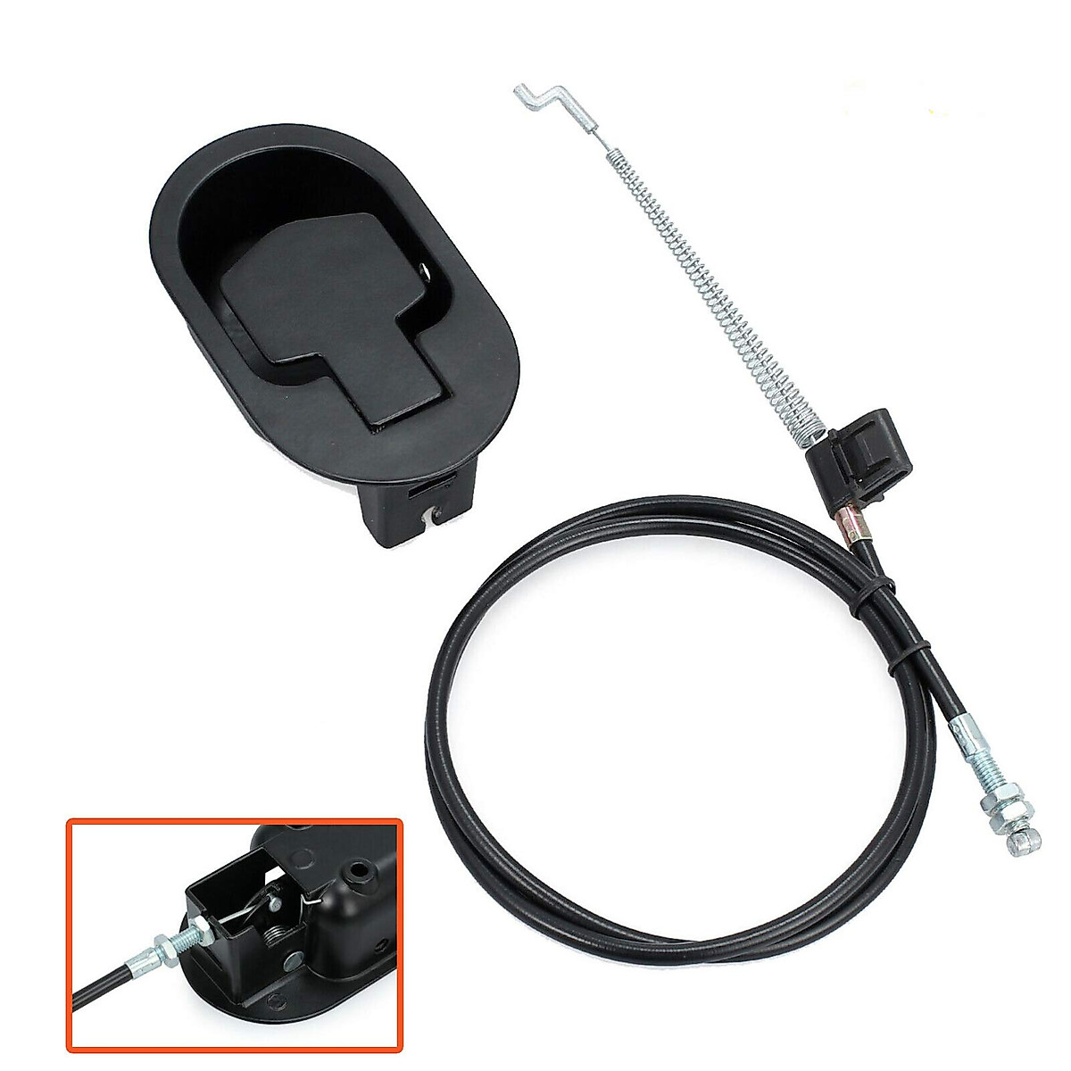 SEWACC Metal Recliner Handle Replacement Parts with Cable Recliner Sofa Release Lever Pull Handle Metal Handle with Spring and Cable for Sofa Couch