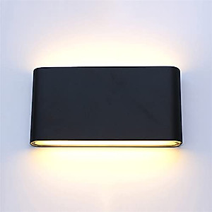 DSINEY Wall Light, Wall Sconces, Outdoor Porch Balcony Garden Lamp Decoration Waterproof IP65 Motion Sensor Wall Sconce (Color : 12w Sensor, Size : Warm) (Color : 12w Sensor, Size : Cold)