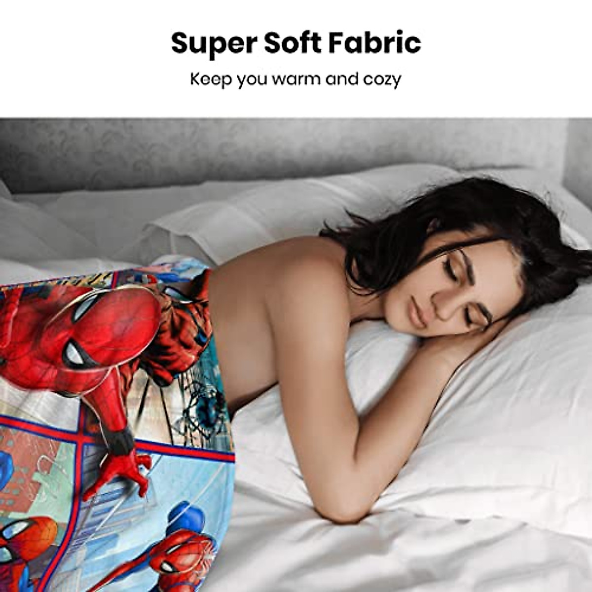 Blanket Flannel Manga Soft Cozy Throw Blanket for Couch Bed Sofa 52"x 62"