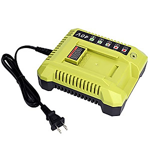 Elefly OP401 Replacement for Ryobi 40V Battery Charger OP404 ZROP401, Compatible with Ryobi 40V Lithium Battery OP40601 OP4050A OP4040 OP4026A OP40201 OP40261 OP4030 OP40301 OP40401 OP40501