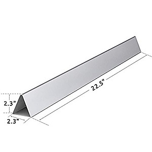 SHINESTAR 22.5-Inch Durable Flavorizer Bars Replacement for Weber Spirit 300 Series, Genesis Silver/Gold B & C (Side Control) Grill Parts, Stainless Steel, 5-Pack