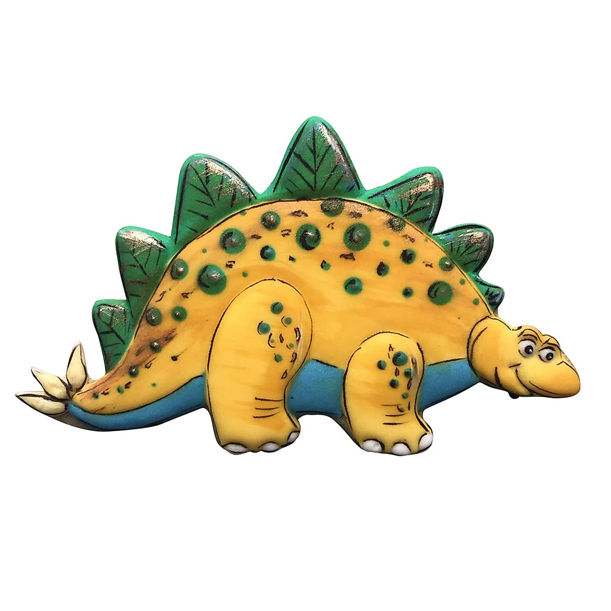 LILIAO Dinosaur Stegosaurus Cookie Cutter for Kids Birthday Party - 5 x 3.2 inches - Dino Biscuit and Fondant Cutters - Stainless Steel