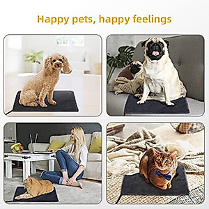 SoftGym Pet Heating Pad Dog Heating Pad Dog Cat Warming Pad Electric Heated Pad for Dogs and Cats Heating Pad Dogs Heated Mat for Dogs Indoor Warming Mat with Auto Power（S）