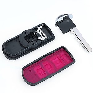 Beefunny Replacement Remote Car Key Shell Case Fob 4 Button for Mazda 3 6 2014-2018 SKE13D-01 (2)