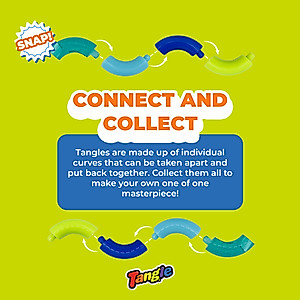 Tangle Jr Classic (5-Pack) - Genuine Tangle Fidget Toys - Tangle Fidget Pack - Twisty Fidget Toy Fidgets Pack for Kids and Adults - Fidget Toy for School - Gift for Teens and Adults