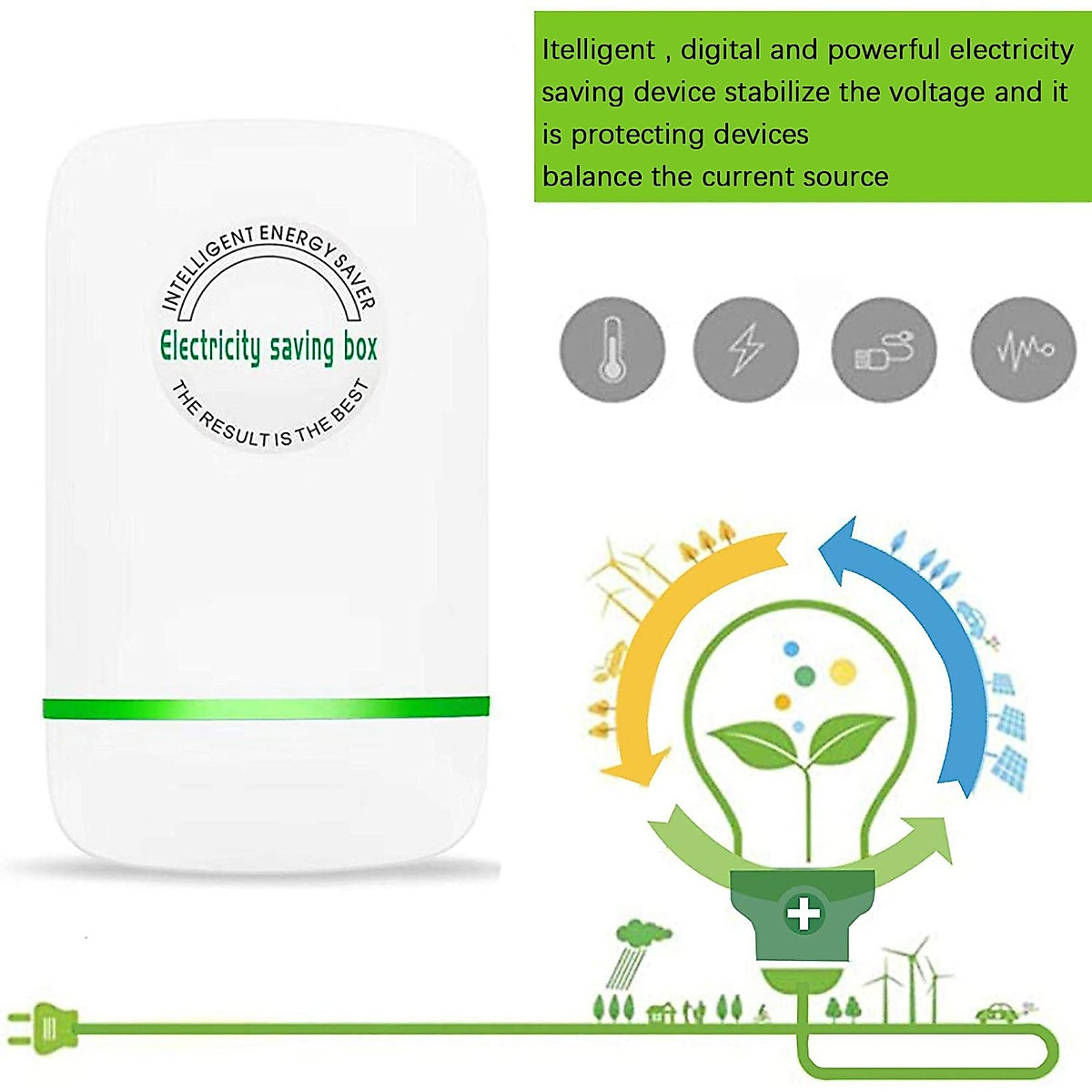 Pro Power Saver Electricity Saving Box Intellegent Pro Power Save Energy Saver Device for Household Office Shop Appliance (5PC)