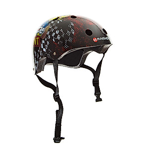 Punisher Skateboards TNT 11-Vent Multi-Sport Skateboard and BMX Helmet, Youth Size Medium, Includes Extra Helmet Pads, black, tnt (9202)
