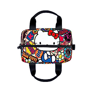 Crunowin Cartoon Lunch Box Portable Insulated Lunch Bag Multifunctional Zipper Tote Bag for Office Work Picnic School-1