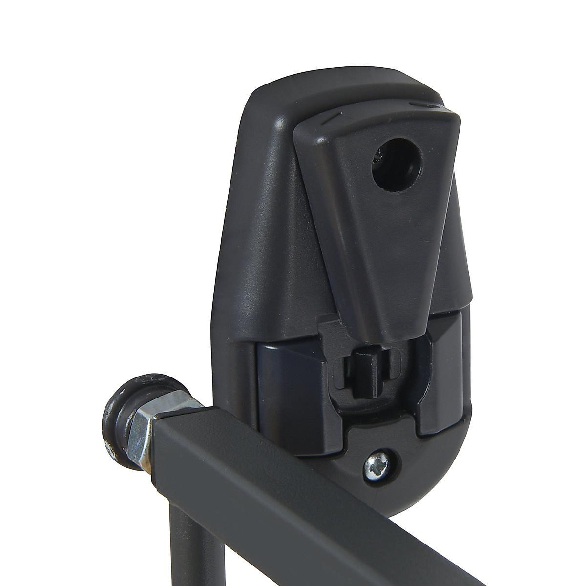 Munchkin® Push to Close™ Baby Gate, Hardware Mounted Safety Gate for Stairs, Hallways and Doors, Extends 28.5" to 45" Wide, Metal, Dark Grey