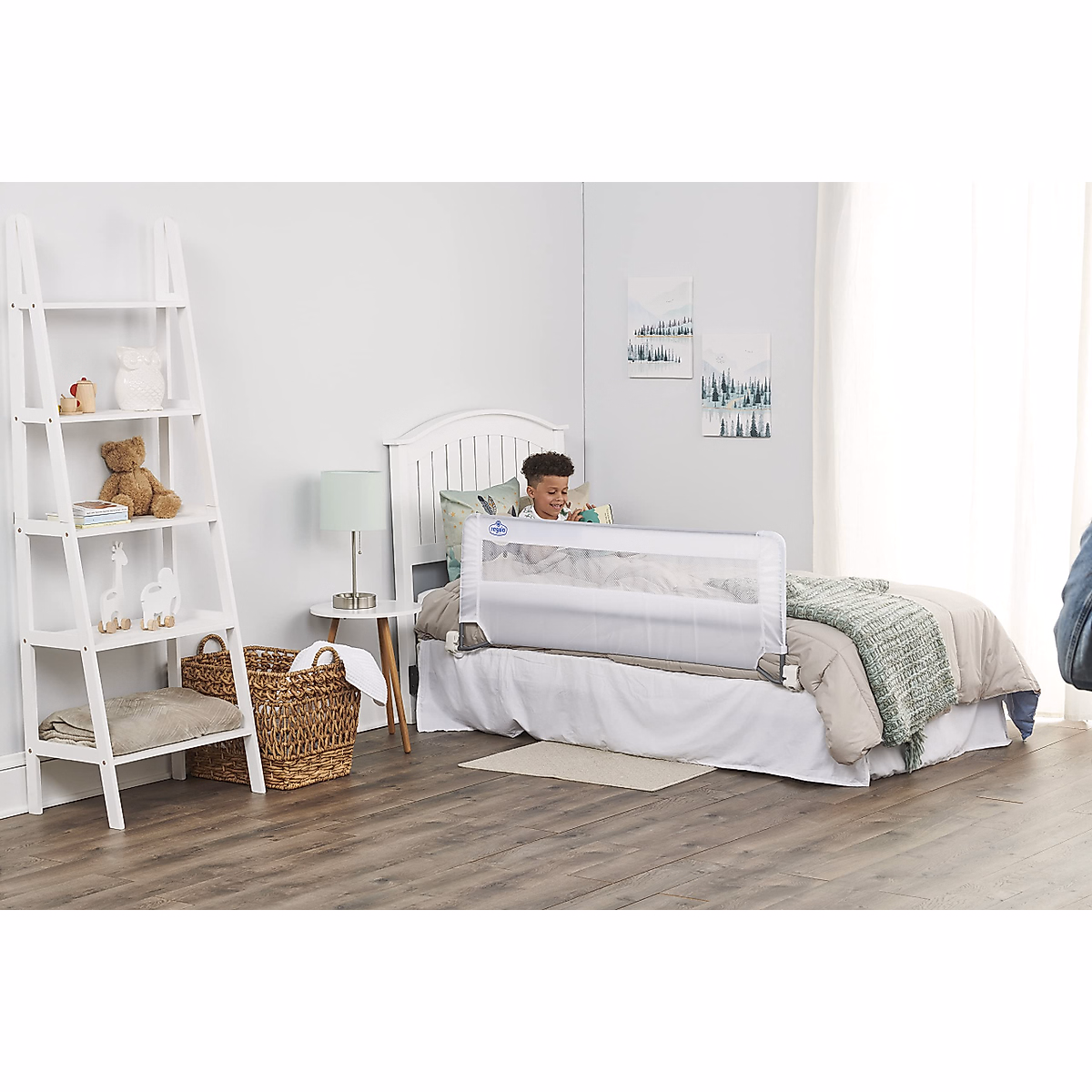 Regalo Swing Down 54-Inch Extra Long Bed Rail, with Reinforced Anchor Safety System