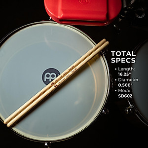 Meinl Stick & Brush Diego Galé Timbale Sticks, Pair, 1/2" — American Hickory Percussion Drumsticks — Made in Germany (SB602)