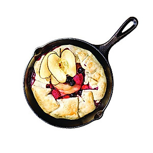 Lodge L8DOLKPLT Cast Iron Dutch Oven with Dual Handles, Pre-Seasoned, 5-Quart & L5SK3 Pre-Seasoned Cast-Iron 8-Inch Skillet