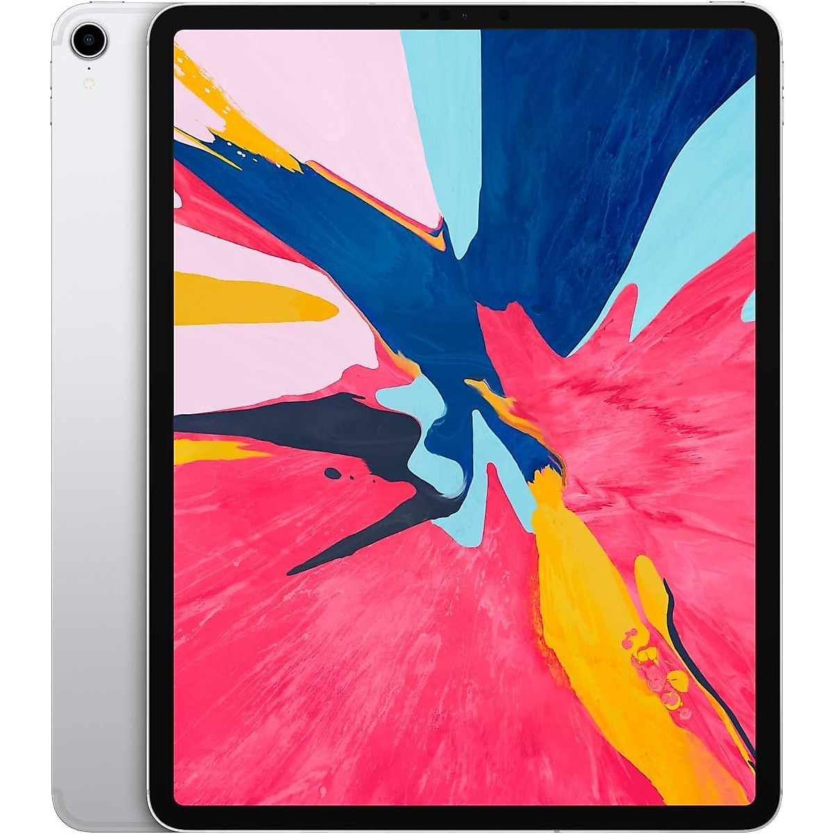 2018 Apple iPad Pro 3rd Gen (12.9 inch, Wi-Fi + Cellular, 1TB) Silver (Renewed)