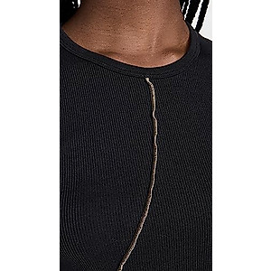 Helmut Lang Women's Muscle Base Tank, Basalt Black, XS