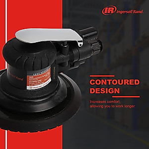 Ingersoll Rand 300G Random Orbital Air Sander, 3/16" Orbit, 6" Pad, 10,000 RPM, 0.2 HP