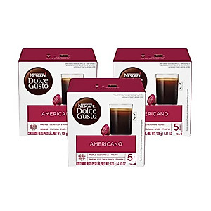 Dolce Gusto Nescafe Coffee Pods, Americano, Capsules, 16 Count, Pack of 3