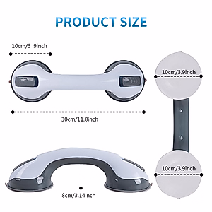 2 Pack Grab Bars for Bathroom, Shower Handle, Handicap Grab BarsShower Grab Bar, Grab Bars for Bathtubs and Showers Shower Handles for Elderly, Elderly Assistance Products Baby Shower Handle, (AM-5)