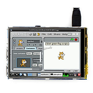 3.5 inch 320*480 Resistive Touch Screen TFT XPT2046 LCD compatible with Raspberry Pi 1/2/3 Model B B+ A+ Raspbian Video Photo Display System @XYGStudy