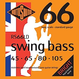 Rotosound RS66LD Swing Bass Electric Bass 4 String Set (45-105)