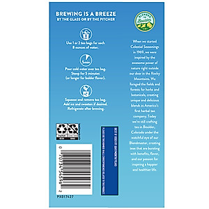 Celestial Seasonings Cold Brew Unsweetened Black Tea Iced 18 tea bags