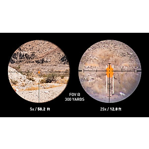 Monstrum G3 5-25x50 First Focal Plane FFP Rifle Scope with Illuminated MOA Reticle | ME308 Extended Series Offset Scope Mount | Bundle