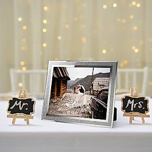 Calenzana 8x10 Picture Frame Sparkle Glass Photo Frames for Tabletop, 8 x 10 inch, 2 Pack