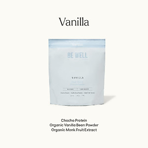 Be Well by Kelly Vanilla Plant-Based Protein Powder, Vegan 20G of Protein & 8G of Fiber (3 Ingredients, 20 Servings) 9 Amino Acids + 3 BCAAs No Soy, No Dairy, Stevia-Free, No Sugar Added 1.68lb 760g