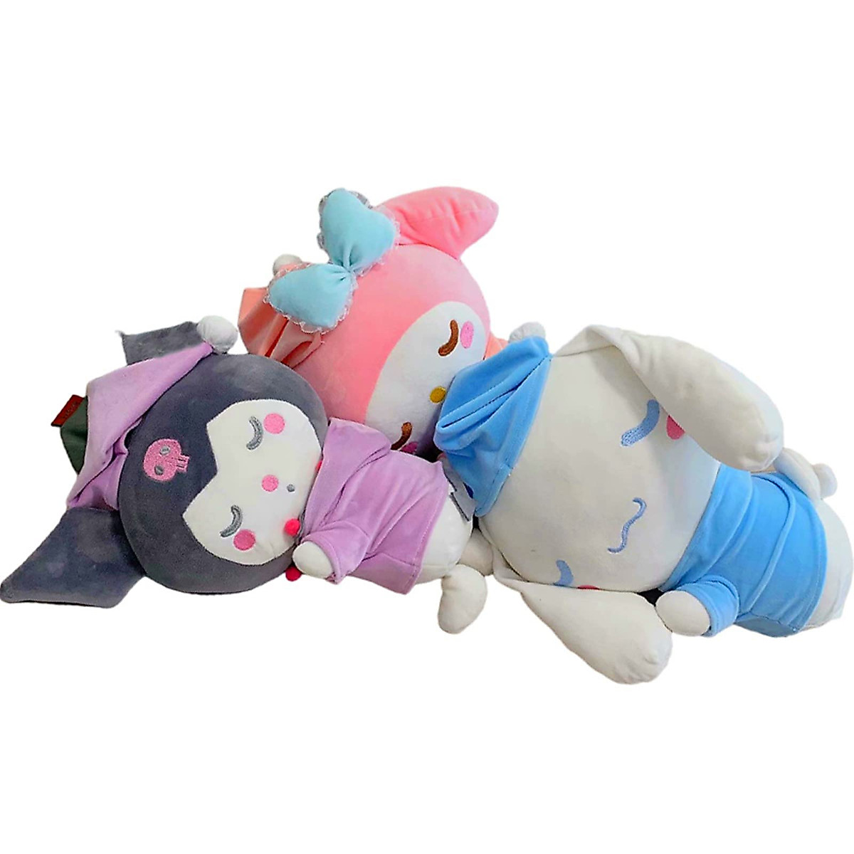 My Melody Plush Toys, Kawaii Sleep Cinnamoroll 9inch/23cm Cartoon Stuffed Animals My Melody Cinnamoroll Plush Toy Anime Kawaii Cute Soft Plushie Appease Girls Doll Toys Gifts