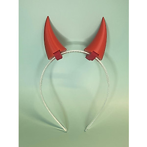 2x demon horns for Headset/Cosplay - Made In USA -16 Colors Combos (Glow N Dark)