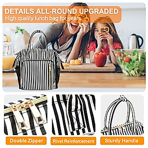 YESBAG Lunch Bag,Large Water-Resistant Leakproof Insulated Lunch Box Cooler Tote Bags for Work,Travel and Picnic,Women & Men