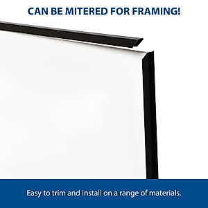 Outwater Plastics White 3/8'' Rigid PVC Plastic U-Channel/C-Channel 72 Inch Lengths (Pack of 10 Pieces, 60 feet Total)