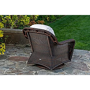 Tortuga Outdoor Sea Pines Java Swivel Rocking Dining Chair