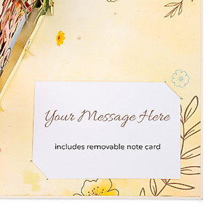 Paper Love 3D Flower Bike Spring Pop Up Card, Gift for Birthday, Wedding, Anniversary, Mothers Day, Thank You, Get Well, All Occasion or Just Because - 5" x 7" Cover - Includes Envelope and Note Tag