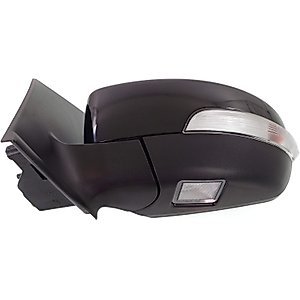 Kool Vue Driver Side Power Heated Mirror for Ford Escape 2013-2016 With Signal Light, Memory & Puddle Lamp; Without Blind Spot Light Paintable