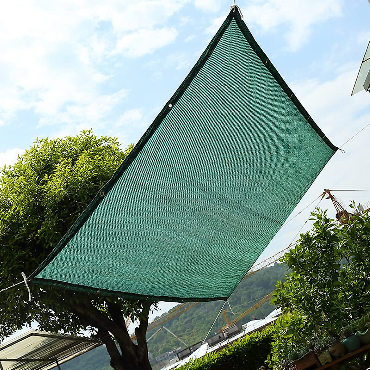 75% Shade Cloth for Plants 2 Ft × 3.3 Ft Greenhouse Shade Cloth for Protect Vegetable Plants Fruits Flowers Crops - Green