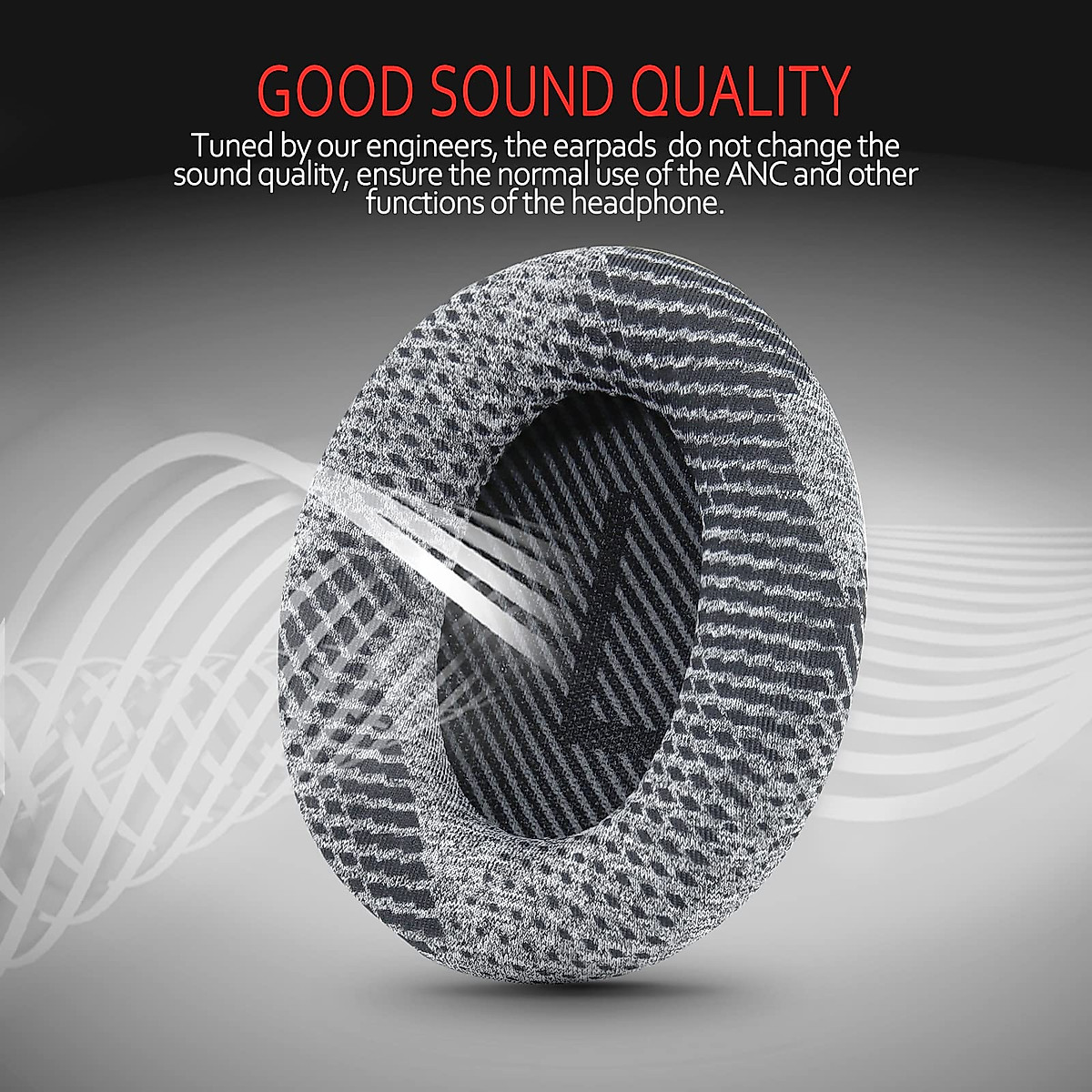 Professional Bose Headphones Replacement Ear Pads, Fits Bose QuietComfort 35 ii/QC35/QC25/QC2/QC15/Ae2/Ae2i/Ae2w/SoundTrue & SoundLink(Over-Ear) by Krone Kalpasmos– Black Scrims