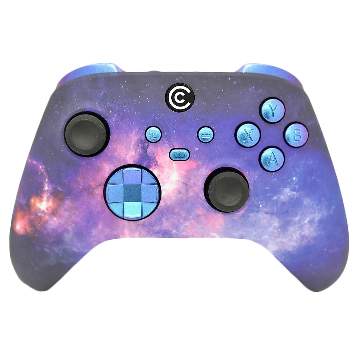 Designer Series Custom Wireless Controller for PC, Windows, Xbox Series X/S & One - Multiple Designs Available (Galaxy & Chameleon Inserts)