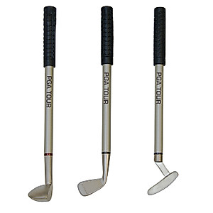 PGA Tour 3 Piece Golf Pen Gift Set,silver
