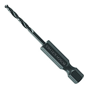 BOSCH BL2133IM 3/32 In. x 2-1/4 In. Impact Tough Black Oxide Drill Bit