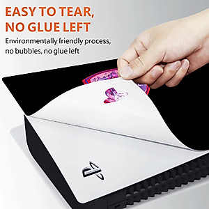 PS5 Accessories, PS5 Skins for Console and Controller, Anime Cover, Durable, Scratch Resistant, Bubble-Free - Vinyl Sticker for Playstation 5 Disc Version CD-ROM (Eyes)