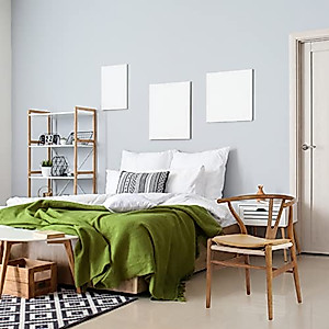 Forsho Wishbone Chair with PU Soft Seat Cushion,Mid-Century Solid Wood Y Back Weave Dining Chair（Ash Wood - Walnut + Cushion）