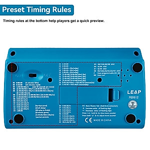 LEAP Chess Clock Advanced Digital Chess Timer with 7 Type 38 Timing Set Modes Including Single or Multi Period Countdown Restricted Moves or Time Function
