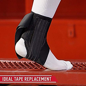 McDavid Phantom Lace-Free Ankle Brace, Lightweight Design, Advanced Strapping & Flex-Support Stirrup Stays For Cleats, Men and Women