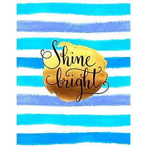 Shine Bright: Inspirational Journal - Notebook - Diary - Lined Journal to Write In (8.5 x 11) Large