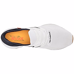 New Balance Men's Fresh Foam Roav V1 Running Shoe, White/Eclipse, 12