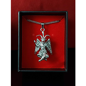 Church of Satan Baphomet Pendant Necklace 316L Stainless Eliphas Levi